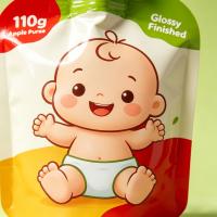 China Custom Printed Baby Food Spout Pouch | Food‑Grade Leak‑Proof Stand‑Up Pouch for Fruit Puree & Infant Snacks for sale