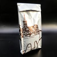 China Custom Printed Coffee Bags with One‑Way Degassing Valve & Tin Tie | Side Gusset Pouch for Roasted Coffee Beans for sale