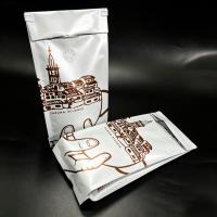 China Custom Printed Coffee Bags with One‑Way Degassing Valve & Tin Tie | Side Gusset Pouch for Roasted Coffee Beans for sale