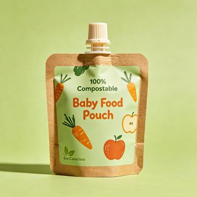 China Custom Printed Kraft Paper Spout Pouch | High‑Barrier Sustainable Packaging for Natural Food Products for sale