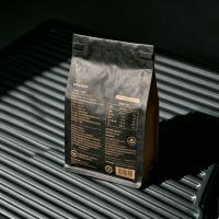 China Custom Printed Stand‑Up Pouches for Brand Visibility | Flat Bottom Kraft Coffee Packaging Bags with Display Window for sale