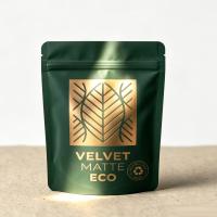 China Luxury Golden Foil Printed Matte Stand‑Up Pouch | Eco‑Friendly Resealable Flexible Packaging for Premium Dry Goods & Wellness Products for sale