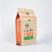 China Custom Printed 2.5kg Flat Bottom Puppy Dog Food Bag | Matte Kraft Look Aluminum Foil Resealable Zipper Pouch For Premium Junior Dry Kibble Packaging for sale