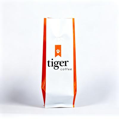 China Side Gusset Coffee Bags with Valve - Custom Printed Stand-Up Pouch for Roasted Coffee Beans & Ground Coffee for sale