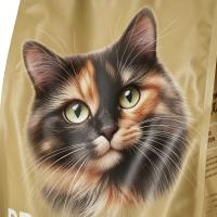 China Wholesale 2kg Large Capacity Cat Food Eight Side Seal Bag | Matte Color Block Flat Bottom Zipper Pouch With Custom Cat Breed Image Printing for sale