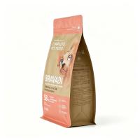 China OEM ODM High Barrier Aluminum Foil Pet Food Pouch | Custom Printed Eight Side Seal Bag For Lamb & Rice Formula Adult Cat Dry Kibble Private Label for sale