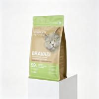 China Custom Full Color Printed Eight Side Seal Cat Feed Bag | Resealable Zipper Pouch With Short-Hair Cat Image For Small Portion Premium Feline Dry Food for sale