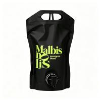 China Custom Matte Black Stand Up Wine Spout Pouch With Dual Carry Cutouts | Custom Shape Printed High Barrier Dispenser Bag For White Wine, Fruit Wine & Beverage Concentrate for sale