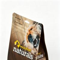 China Flat Bottom Pet Food Bag with Clear Window - Resealable Matte hang hole Resealable Pouch for Dog Treats & Kibble for sale