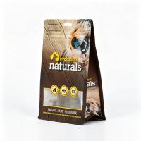 China Flat Bottom Pet Food Bag with Clear Window - Resealable Matte hang hole Resealable Pouch for Dog Treats & Kibble for sale
