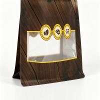 China Flat Bottom Pet Food Bag with Clear Window - Resealable Matte hang hole Resealable Pouch for Dog Treats & Kibble for sale