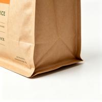 China Compostable Kraft Paper Pet Food Pouch with Window - Sustainable Stand-Up Bag With Clear Window for Natural Kibble & Treats for sale