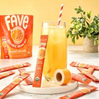 China Custom Printed 10g Orange Drink Mix Rollstock Film for High-Speed Powder Sachet Packaging for sale