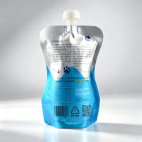 China 500ml Custom Shaped Spout Pouch For Pet Hydrogen Drinking Water | Aluminum Foil Stand Up Water Spout Bag OEM Print for sale