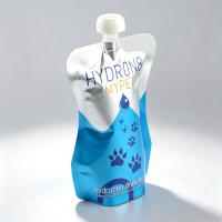 China 500ml Custom Shaped Spout Pouch For Pet Hydrogen Drinking Water | Aluminum Foil Stand Up Water Spout Bag OEM Print for sale
