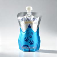 China 500ml Custom Shaped Spout Pouch For Pet Hydrogen Drinking Water | Aluminum Foil Stand Up Water Spout Bag OEM Print for sale