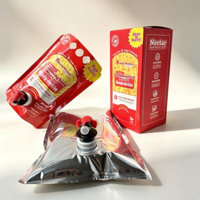 China 3L Aluminum Foil BIB Bag In Box Hummingbird Nectar Pouch Packaging | Custom Printed Bib Bag With Tap For Bird Food Liquid OEM for sale