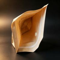 China Compostable Biodegradable Coffee Pouches | Custom Printed Stand Up Kraft Paper Coffee Bags With Resealable Zipper OEM Eco Packaging for sale
