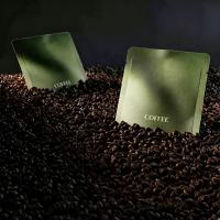 China Single-Serve Drip Coffee Sachets & Sample Flat Pouches | Custom Printed 3 Side Seal Coffee Sample Bags For Hanging Drip Coffee OEM Packaging for sale