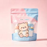 China Custom Printed Stand-Up Zipper Pouches For Baby Snacks, Milk Powder & Dry Foods | Food Grade Resealable Stand Up Zip Bags OEM Cartoon Printing for sale