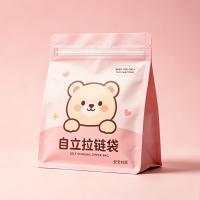 China Custom Printed Stand-Up Zipper Pouches For Baby Snacks, Milk Powder & Dry Foods | Food Grade Resealable Stand Up Zip Bags OEM Cartoon Printing for sale