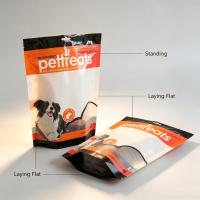 China Stand-Up Doypack Pet Food Bags With Bottom Gusset | Custom Printed Self-Standing Zipper Pouches For Dog Cat Treats OEM 100g-2.5kg for sale