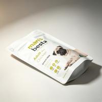 China Stand-Up Pet Food Pouches With Pull Tab Zipper | User Friendly Visible Resealable Zip Doypack For Grain Free Dog Cat Food Custom Printed OEM for sale