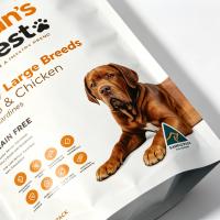 China Aluminum Foil Stand Up Pouches With Pull Tab Zipper | Custom Printed Doypack Dog Food Packaging Bags For Puppy Large Breed Grain Free Kibble OEM for sale