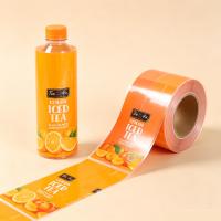 China Custom PVC Shrink Sleeve Labels For Juice Bottles | Full Wrap Heat Shrink Film Label For Iced Tea Fruit Drink Plastic Bottle OEM Printing for sale