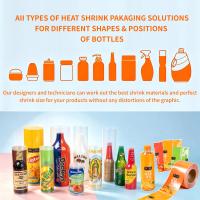 China Custom PVC Shrink Sleeve Labels For Juice Bottles | Full Wrap Heat Shrink Film Label For Iced Tea Fruit Drink Plastic Bottle OEM Printing for sale