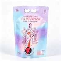 China 3L Wine BIB Bag In Box Pouches With Dispenser Tap | Custom Printed Aluminum Foil Stand Up Sangria Wine Bag OEM Box Included Optional for sale