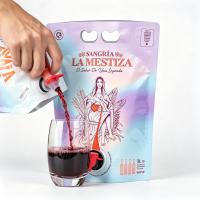 China 3L Wine BIB Bag In Box Pouches With Dispenser Tap | Custom Printed Aluminum Foil Stand Up Sangria Wine Bag OEM Box Included Optional for sale