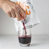 China Custom Die-Cut Handle Wine BIB Pouches With Dispenser Tap | High Barrier Aluminum Foil Stand Up Bulk Wine Bag For Cabernet Franc Pouch Wine OEM Custom Printing for sale