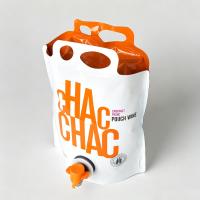 China Custom Die-Cut Handle Wine BIB Pouches With Dispenser Tap | High Barrier Aluminum Foil Stand Up Bulk Wine Bag For Cabernet Franc Pouch Wine OEM Custom Printing for sale