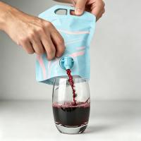 China Portable Liquid Soft Packaging Bags With Dispensing Valve | Custom Printed Stand Up Spout Pouches For Wine, Beverage, Syrup & Bulk Liquid OEM for sale