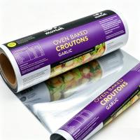 China Food Grade Laminated Composite Packaging Roll Film | BOPP/VMCPP PET/AL/PE Barrier Roll Stock For Automatic Snack Chips Biscuit Crouton Packing OEM Custom Printed for sale