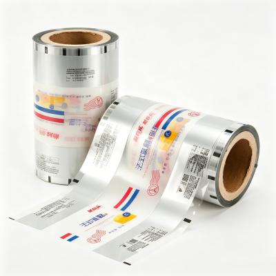 China Glossy Transparent Food Grade Composite Packaging Roll Film | BOPP/CPP PET/PE Laminated Automatic Packing Roll Stock For Cheese Biscuit Candy OEM Custom Printed for sale