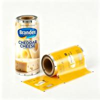 China Food Grade Composite Packaging Roll Film For Cheddar Cheese Dairy Product | BOPP/VMPET/PE PET/AL/PE Barrier Laminated Automatic Packing Roll Stock For Yellow Hard Cheese OEM Custom Printed for sale