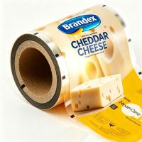 China Food Grade Composite Packaging Roll Film For Cheddar Cheese Dairy Product | BOPP/VMPET/PE PET/AL/PE Barrier Laminated Automatic Packing Roll Stock For Yellow Hard Cheese OEM Custom Printed for sale