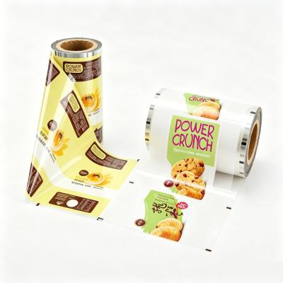 China Food Grade Composite Packaging Roll Film For Fruit Flavored Small Cakes Meringue Cookies | BOPP/CPP BOPP/VMPET Laminated Automatic Packing Roll Stock For Baked Pastry OEM Custom Printed for sale