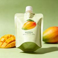 China 500ml Mango Juice Liquid Stand Up Spout Pouch | Food Grade Laminated Refillable Squeeze Spout Bag For Fruit Puree Sea Moss Gel Drink OEM Custom Printed for sale