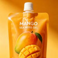 China 500ml Mango Juice Liquid Stand Up Spout Pouch | Food Grade Laminated Refillable Squeeze Spout Bag For Fruit Puree Sea Moss Gel Drink OEM Custom Printed for sale