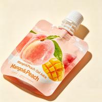 China Mango Peach Mixed Fruit Gel Juice Stand Up Spout Pouch | Food Grade Leakproof Laminated Squeeze Liquid Bag For Fruit Puree Concentrate OEM Custom Printed Packaging for sale