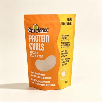 China Recyclable Mono Material PE/PE Stand Up Doypack | Custom Printed Dry Snack Pouch With Transparent Window For Plant Protein Food for sale