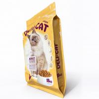 China 18kg Glossy Finish Quad Seal Cat Food Bag | PFAS‑Free High Barrier Long Shelf Life Pet Food Packaging Pouch With Resealable Zipper for sale