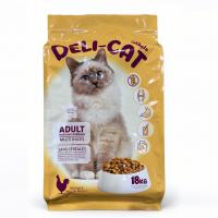 China 18kg Glossy Finish Quad Seal Cat Food Bag | PFAS‑Free High Barrier Long Shelf Life Pet Food Packaging Pouch With Resealable Zipper for sale