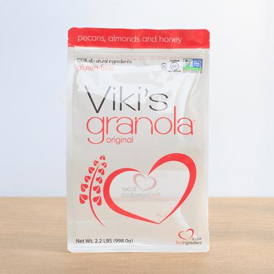 China Custom Printed Eight Side Seal Food Pouches | Glossy Stand‑Up Food Packaging Bags Custom for sale