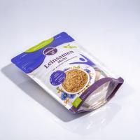 China Matte Finish 400g Custom Stand‑Up Pouch High Barrier for Organic Flaxseed Powder Dietary Supplement Powder Packaging for sale