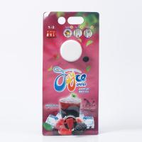 China 4L Stand‑up Bib Pouch with Butterfly Tap Valve | Wine Fruit Puree Berry Juice Liquid Beverage Packaging for sale