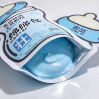 China 40g Custom Bottle‑Shaped Die‑Cut Pouch, Custom Printed Irregular Flexible Bag for Kitten Milk Cake Cat Soft Wet Pet Food Packaging for sale